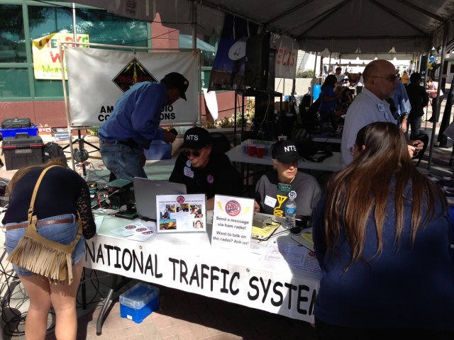 Our booth at the Science Fair
