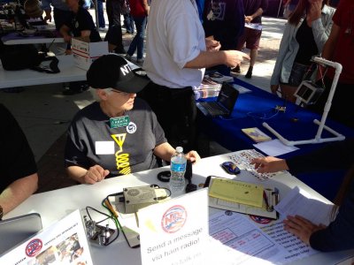 Our booth at the Science Fair